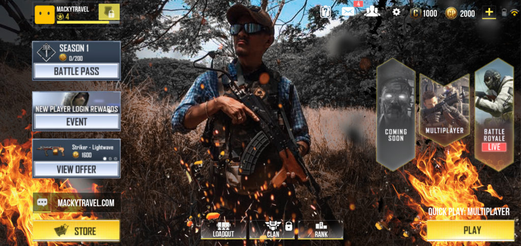 Create Own Call of Duty Player's Screen - MACKY TRAVEL BLOG